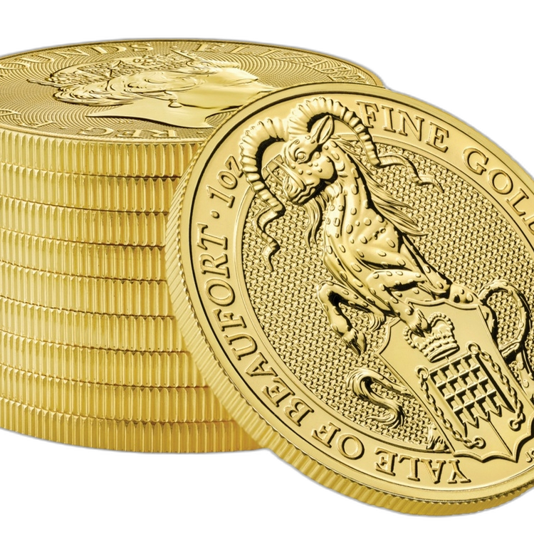 1 Troy ounce gold coin Queens Beasts Yale of Beaufort 2019