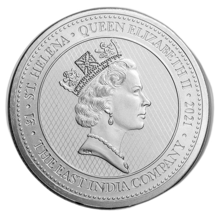 1 troy ounce silver coin Saint Helena angel 2021