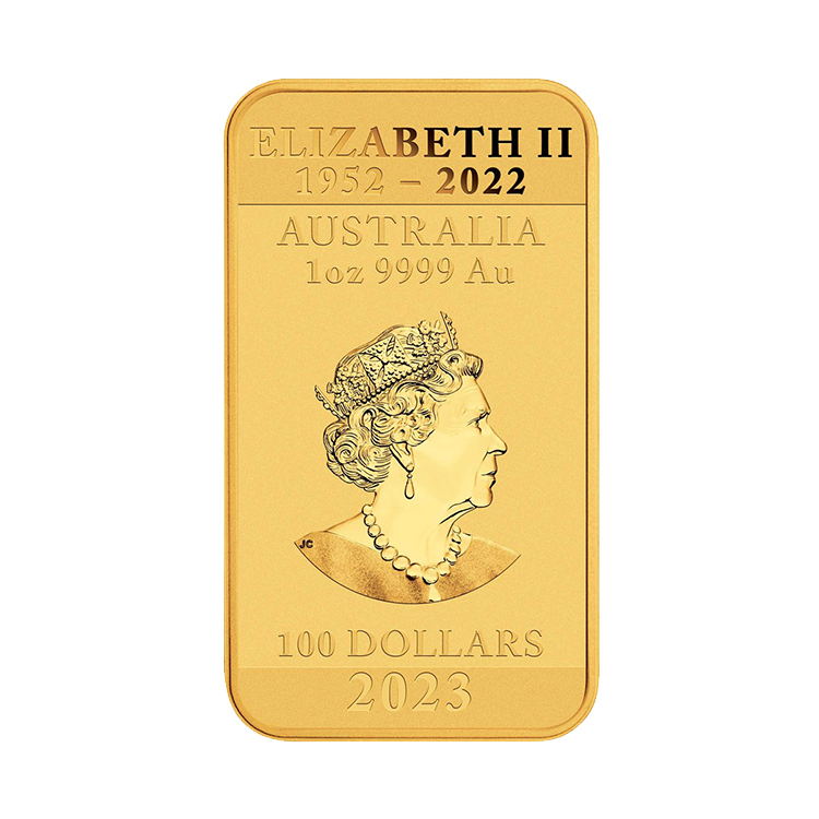 1 troy ounce gouden muntbaar Rectangular Dragon 2023