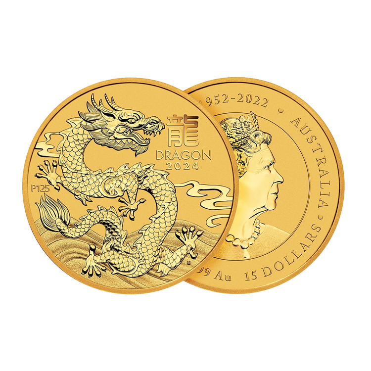 1 10 Troy Ounce Gouden Munt Lunar 2024