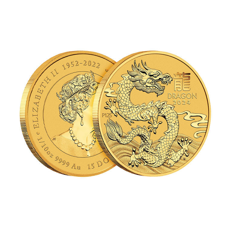 1 10 Troy Ounce Gouden Munt Lunar 2024