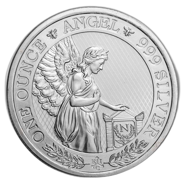 1 troy ounce silver coin Saint Helena angel 2021
